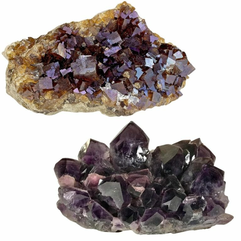 Purple Fluorite vs. Amethyst - How To Tell Them Apart